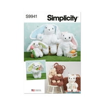 Simplicity Sewing Pattern 9838 - Plush Animals and Blanket by Elaine ...