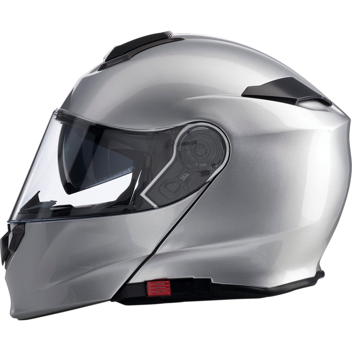 Z1R Solaris Solid Modular Motorcycle Helmet Silver SM - Walmart.com