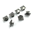 100 Sets Metal Square Rivet Studs DIY Leather Crafts 6/7/8/9/10/12mm ...