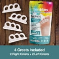 ZenToes Hammer Toe Straightener and Corrector 4 Pack Gel Crests Splints ...