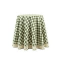 Buffalo Check Woven Fabric Round Tablecloth - Sage - 70 in - Walmart.com