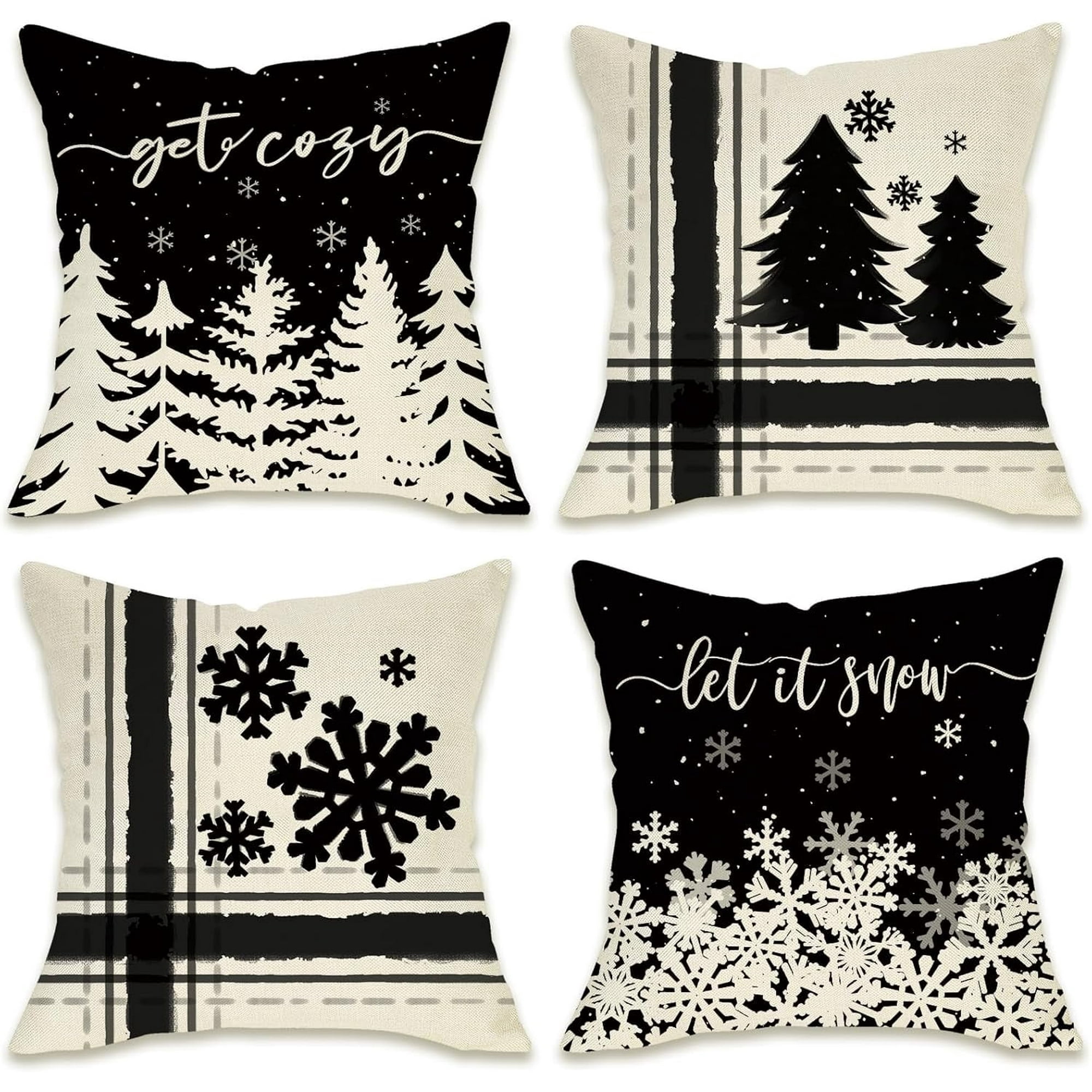 Click here for Uvie Winter Snowflake Decorative Throw Pillow Cove... prices