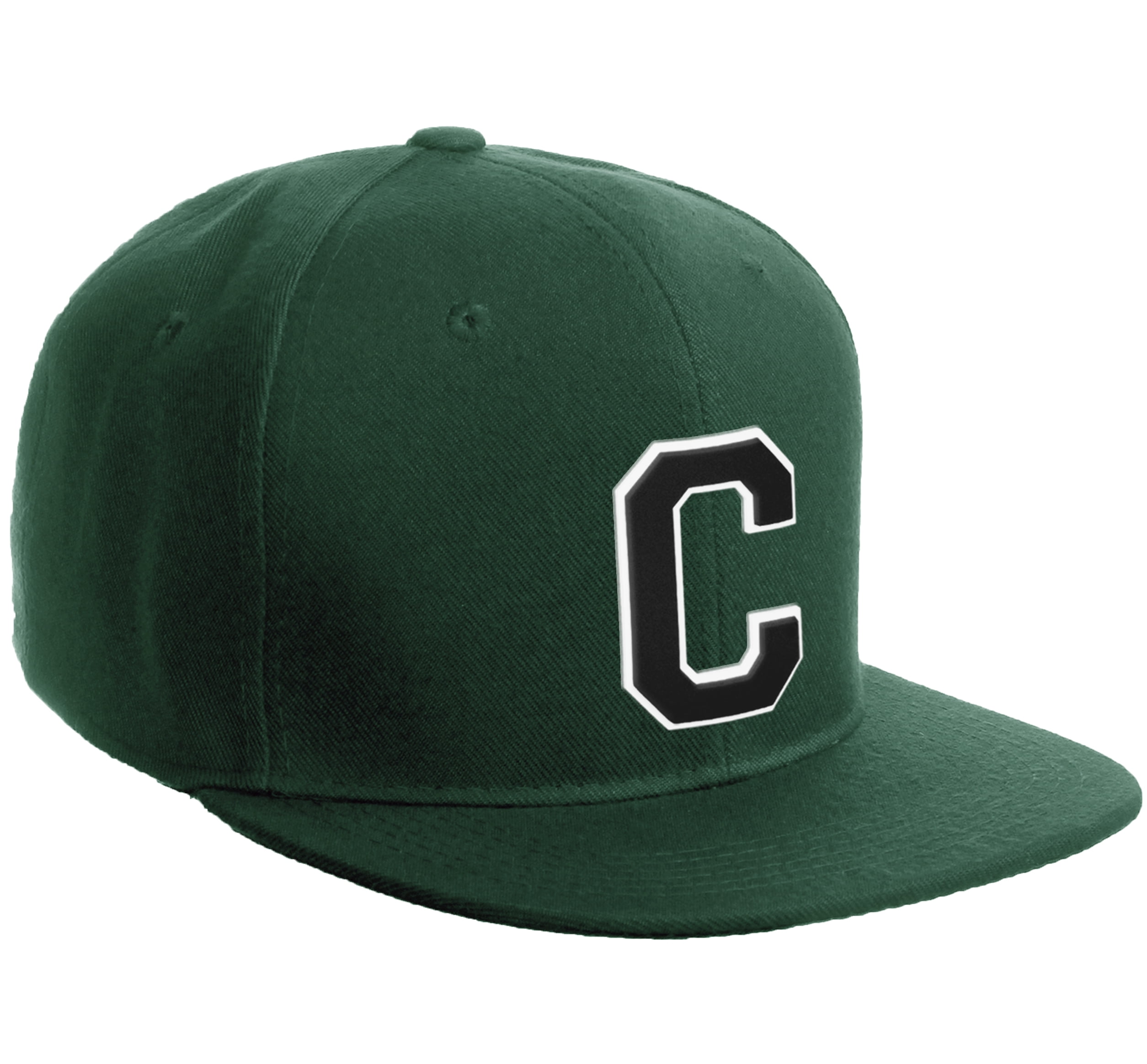 Daxton Classic Snapback Hat Custom A to Z Initial Varsity Letters, Dark ...