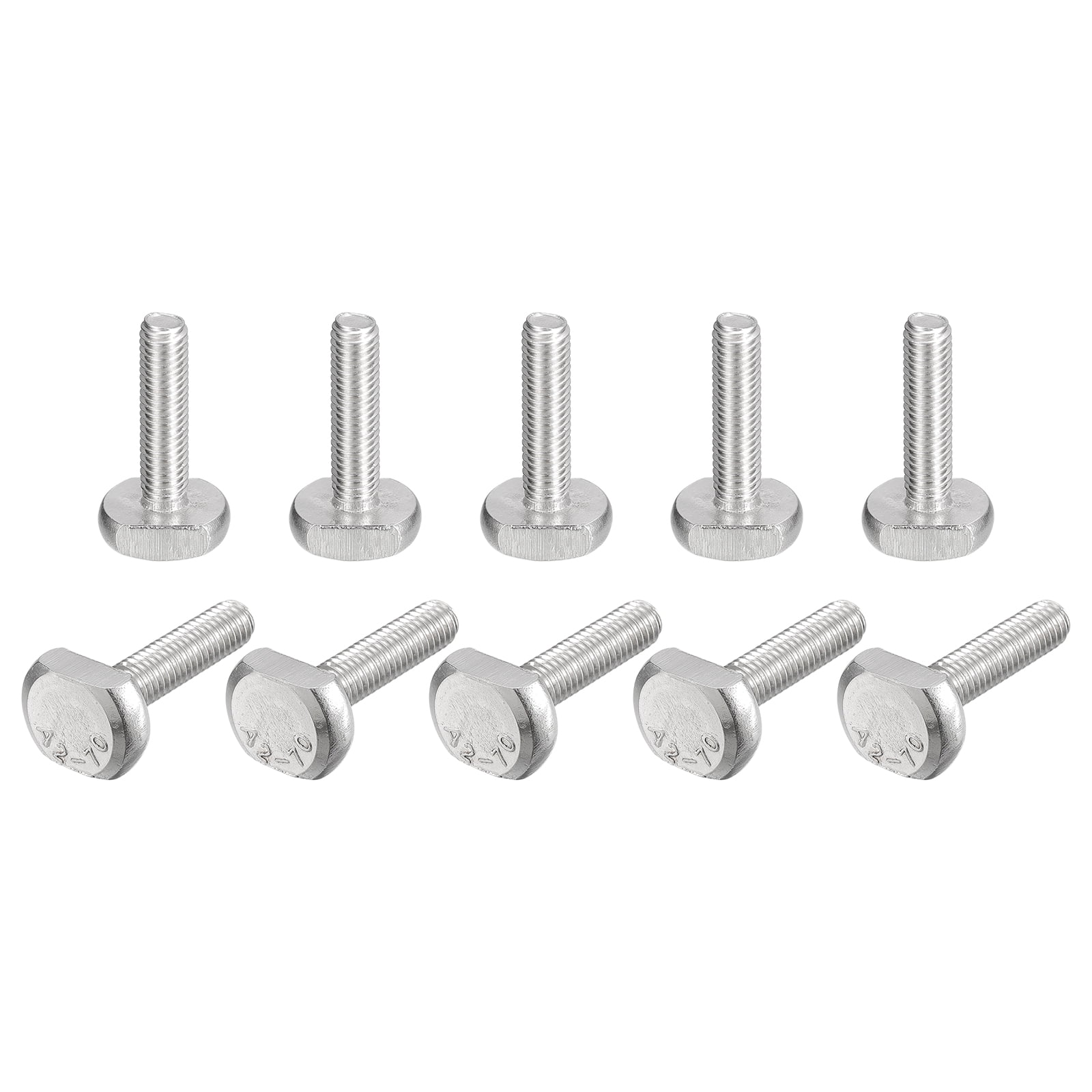 T-Slot Bolts, 10 Pack M6x25mm Drop-in Stud Sliding Bolts 304 Stainless ...