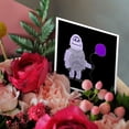 3drose, Funny Cute Abominable Snowman Holding Balloon, 6 Greeting Cards ...