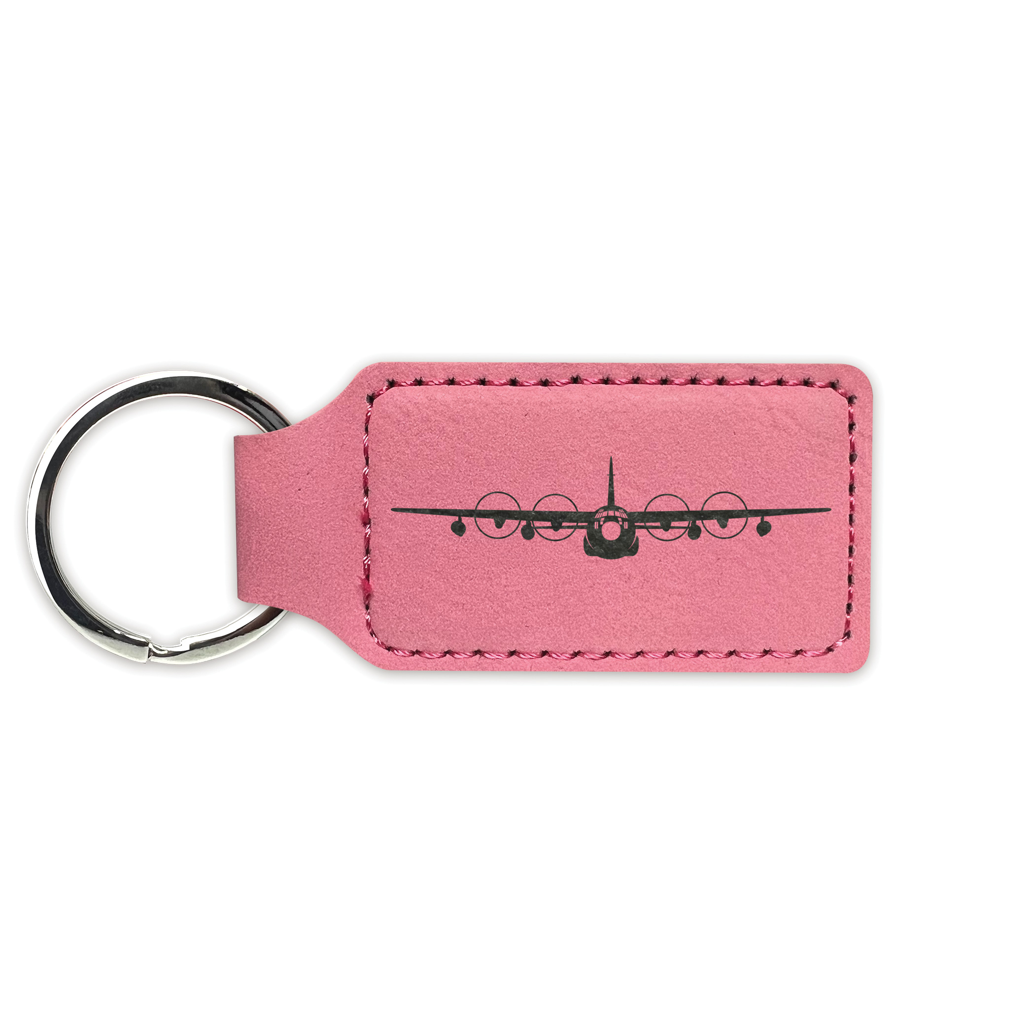 C-130H Hercules Keychain Leatherette Rectangle - Laser Engraved - Many ...