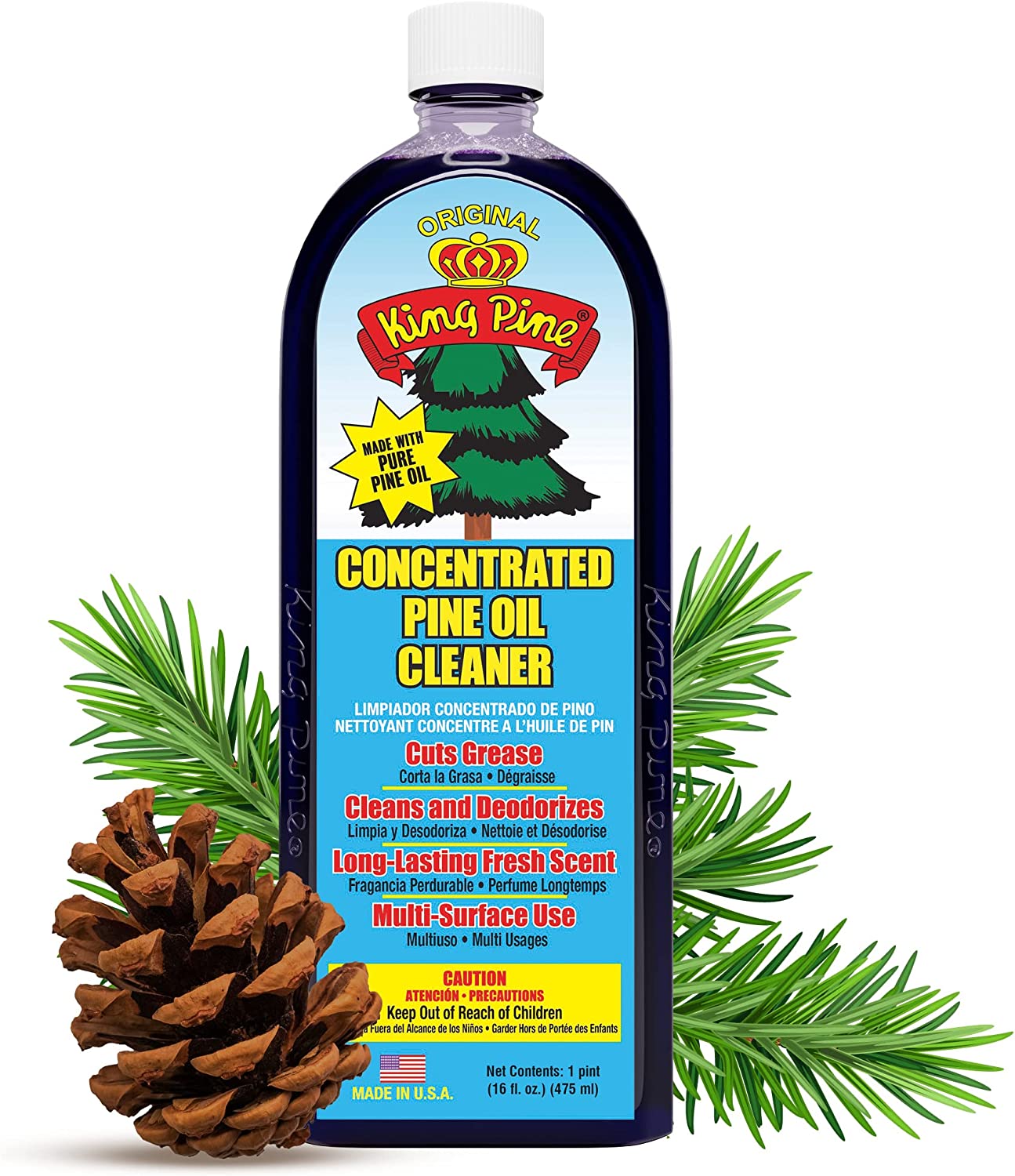 King Pine Concentrated Pine Oil Multi-Surface Cleaner Industrial ...