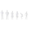 DEEPCRAFF 10pcs Lifelike Mini Human Figures White Color for DIY Sandbox ...