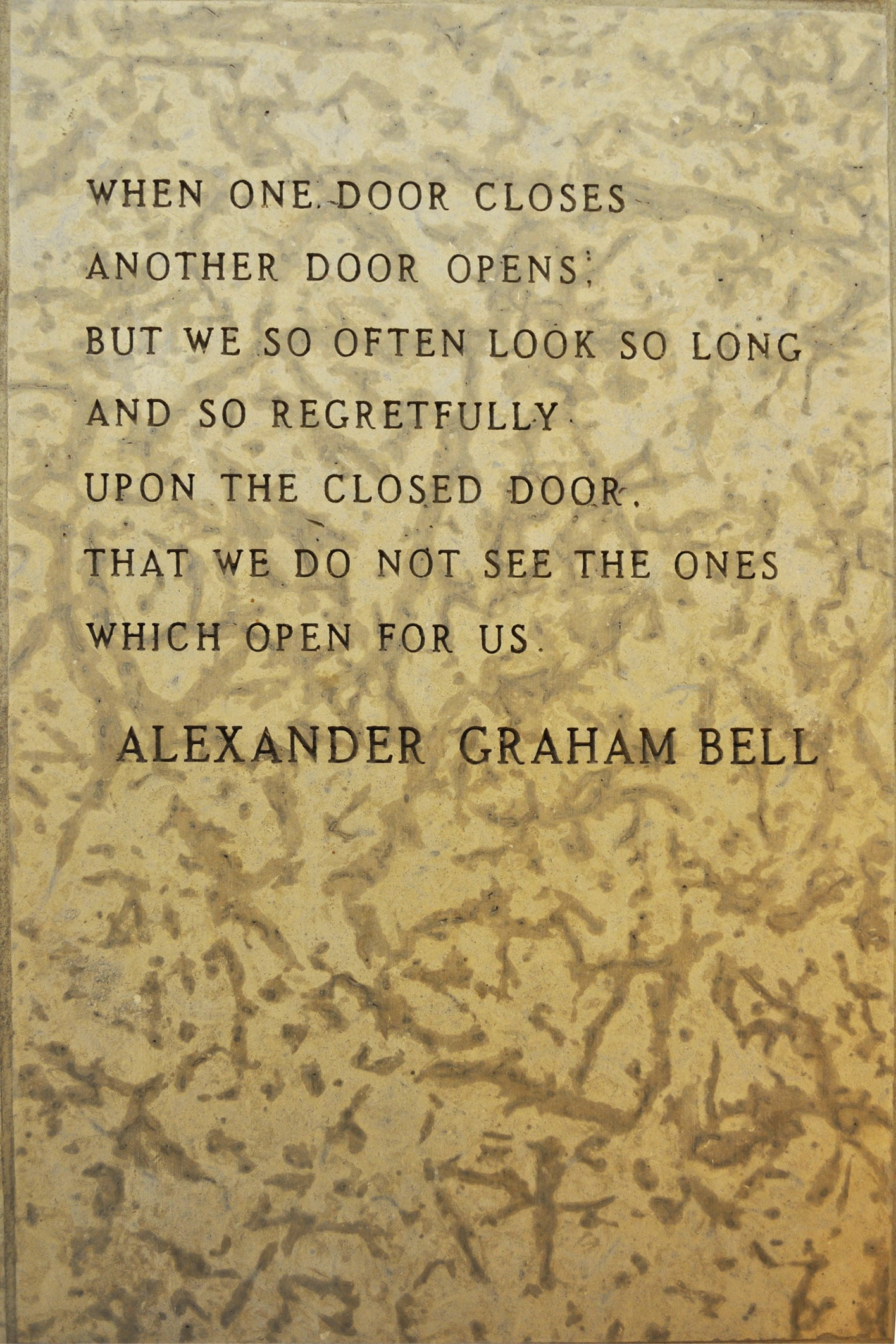 24x36 gallery poster, quote by Alexander Graham Bell - Walmart.com