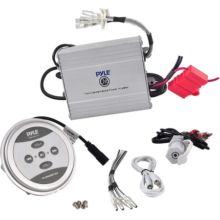 Waterproof Bluetooth Marine Amplifier Receiver - Weatherproof 2 Channel ...