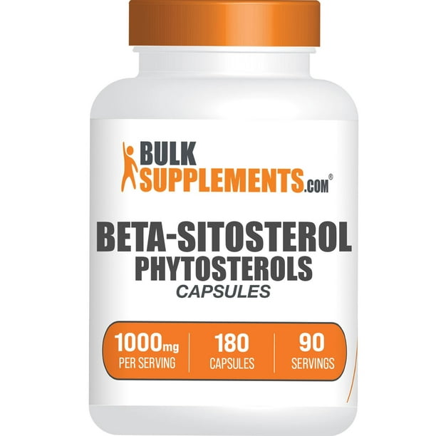 Suplemento de fitoesteroles BulkSupplements.com 1000 mg 180 cápsulas ...