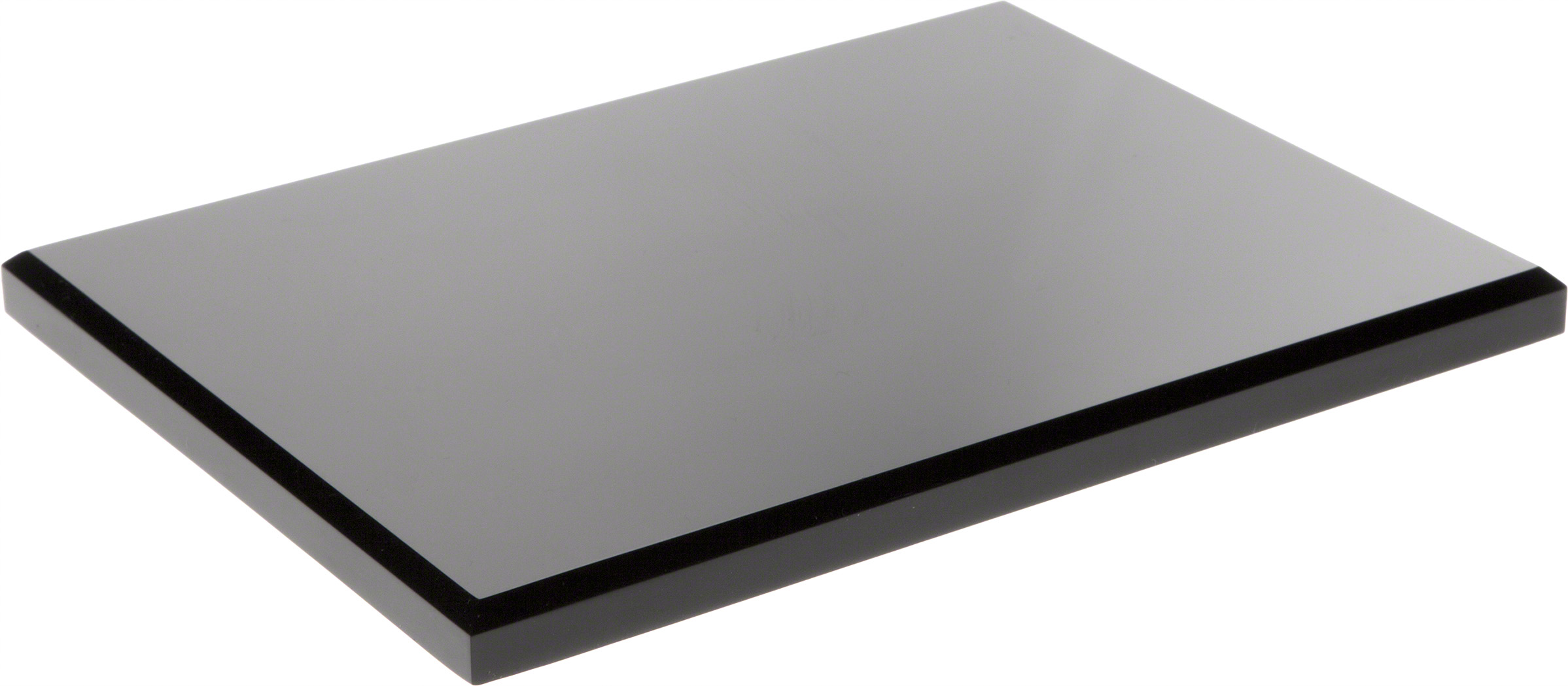 Plymor Black Acrylic Rectangular Beveled Display Base, 8" W x 6" D x 0. ...