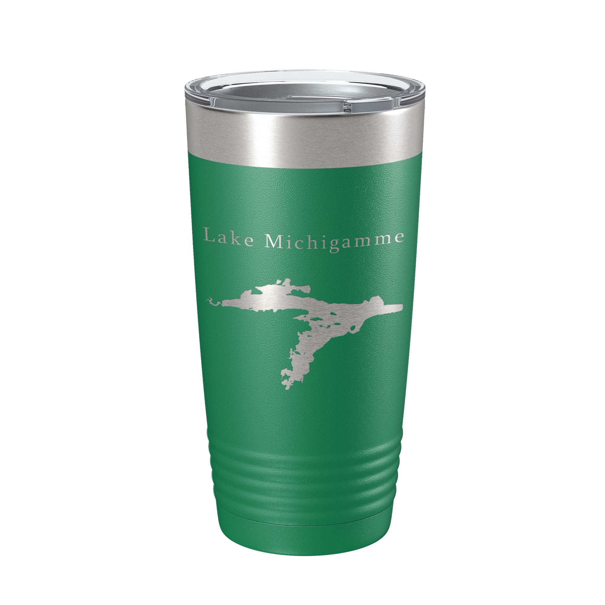 Lake Michigamme Map Tumbler Travel Mug Insulated Laser Engraved Coffee ...
