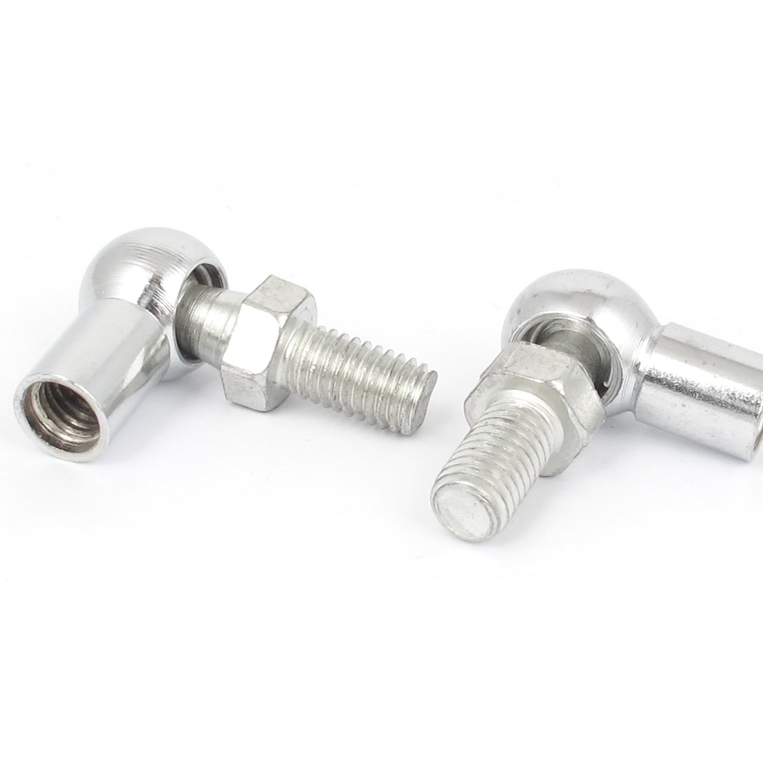 12pcs 8mm Male/Female Thread L Shape Ball Joint Rod End Bearing Silver ...