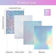 UOKHO Holographic Sticker Paper, 20 Sheets 8.5x11 Inch Waterproof Vinyl ...