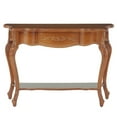 Choco Moon Vintage Console Table with Solid Wood Veneer, 47.2-Inch Mid ...