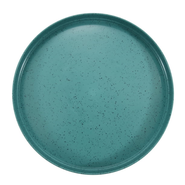 Mainstays 10-Inch Eco-Friendly Recycled Plastic Dinner Plate, Aqua ...