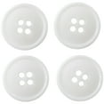 Le Bouton White 3/4" Round 4-Hole Buttons, 6 Pieces - Walmart.com