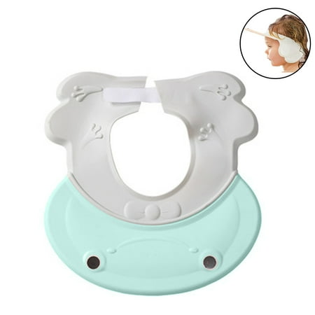 Baby Shampoo Shower Cap wash Bath Shield Visor Hat Adjustable Bathing ...