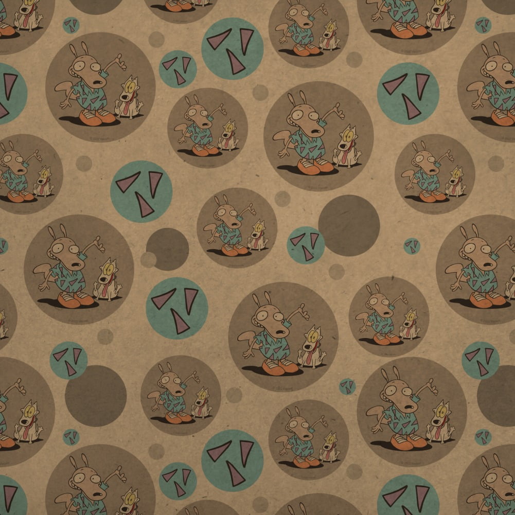 Rocko and Spunky Premium Kraft Gift Wrap Wrapping Paper Roll - Walmart.com
