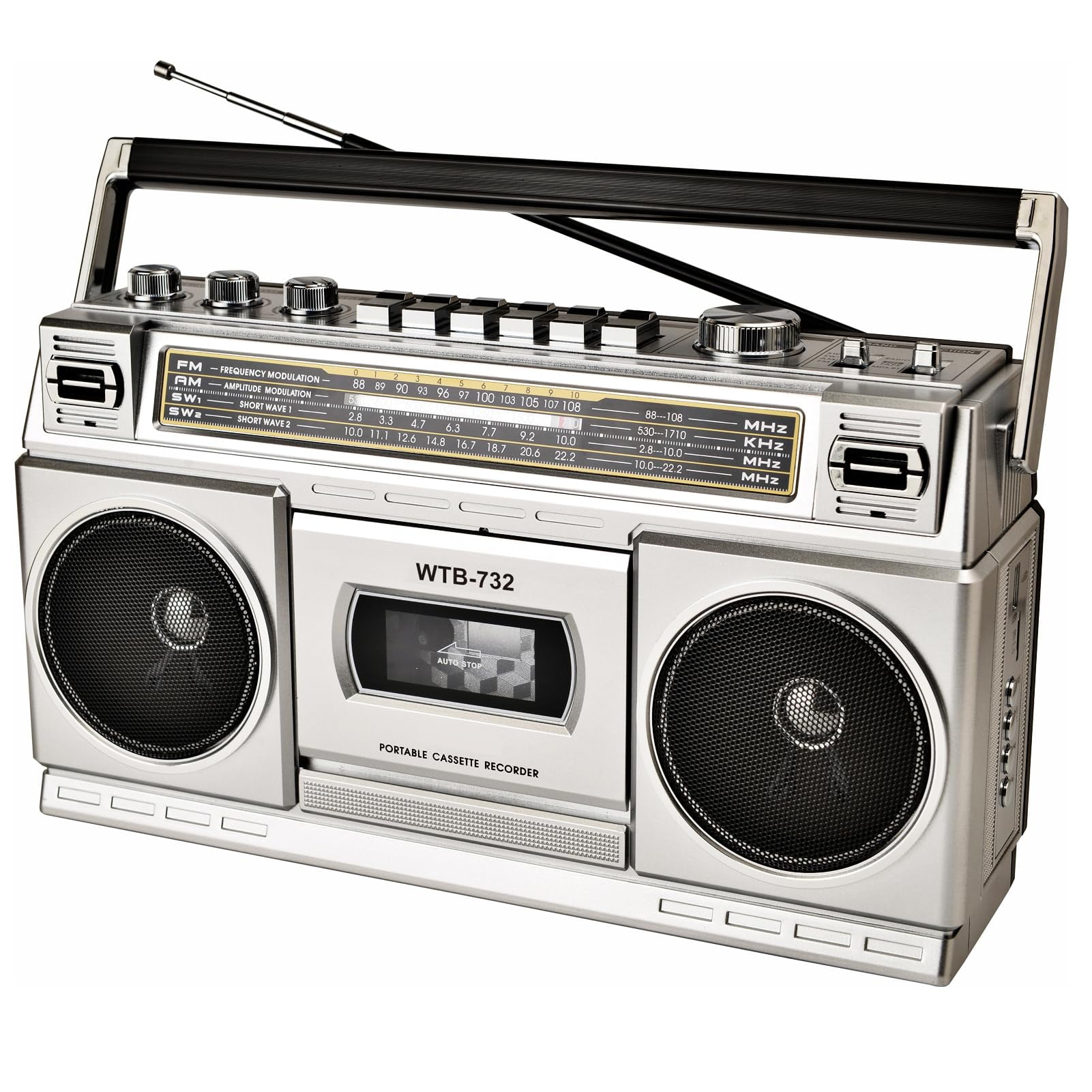 Click here for Wiscent Retro Classic 80s Style Portable Boombox W... prices