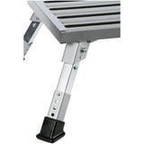 Camco Folding Aluminum Step Stool Platform, Adjustable Height for RV ...