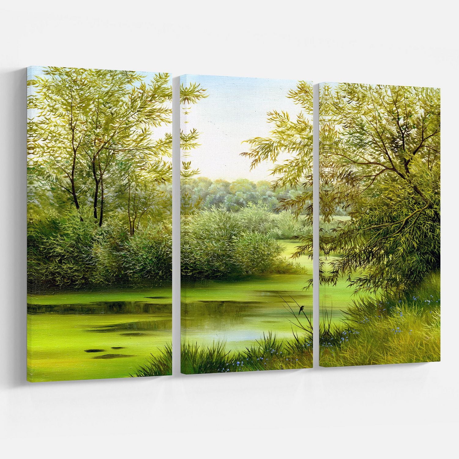 Click here for Designart Design Art Green Summer Landscape Canvas... prices