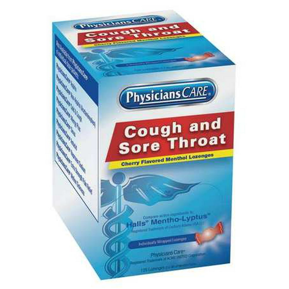 PHYSICIANSCARE Sore Throat Lozenges,Lozenge,PK125 90034G - Walmart.com ...