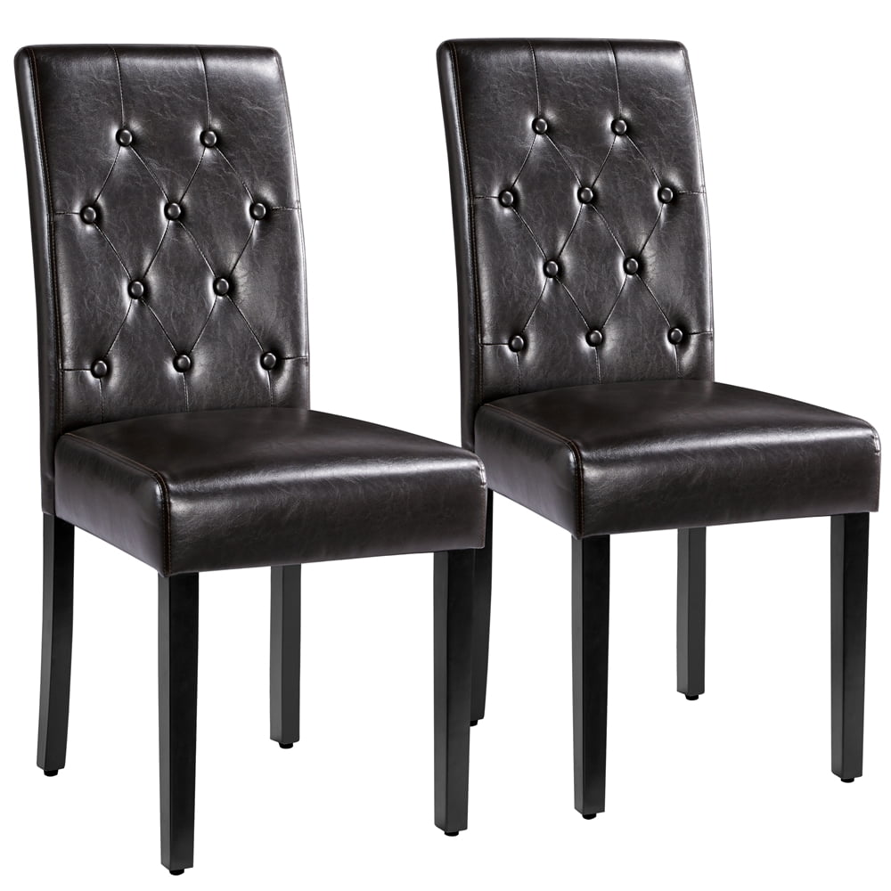Click here for Fullfurnique Button Tufted Padded Dining Chairs Wi... prices