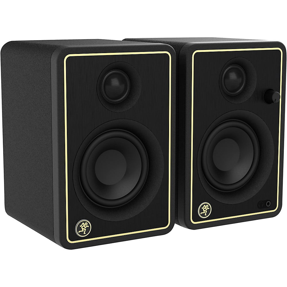 Mackie CR3-X 3" Powered Studio Monitors Limited-Edition Gold Trim (Pair ...