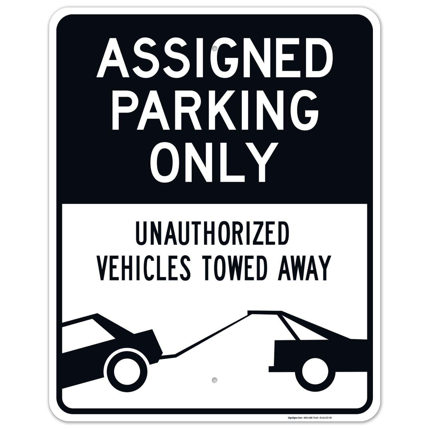 Assigned Parking Only Sign, - Walmart.com