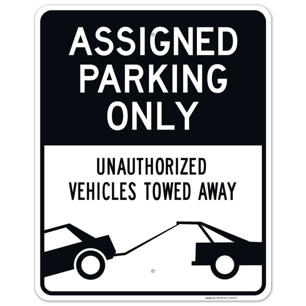 Assigned Parking Only Sign, - Walmart.com