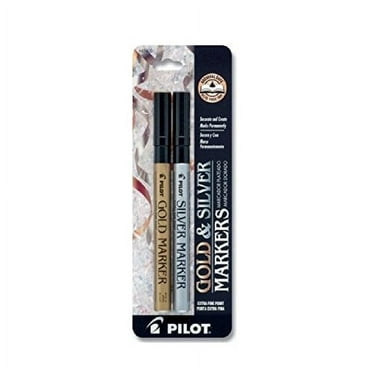 Pilot Metallic Permanent Marker, Extra-Fine, Silver - Walmart.com