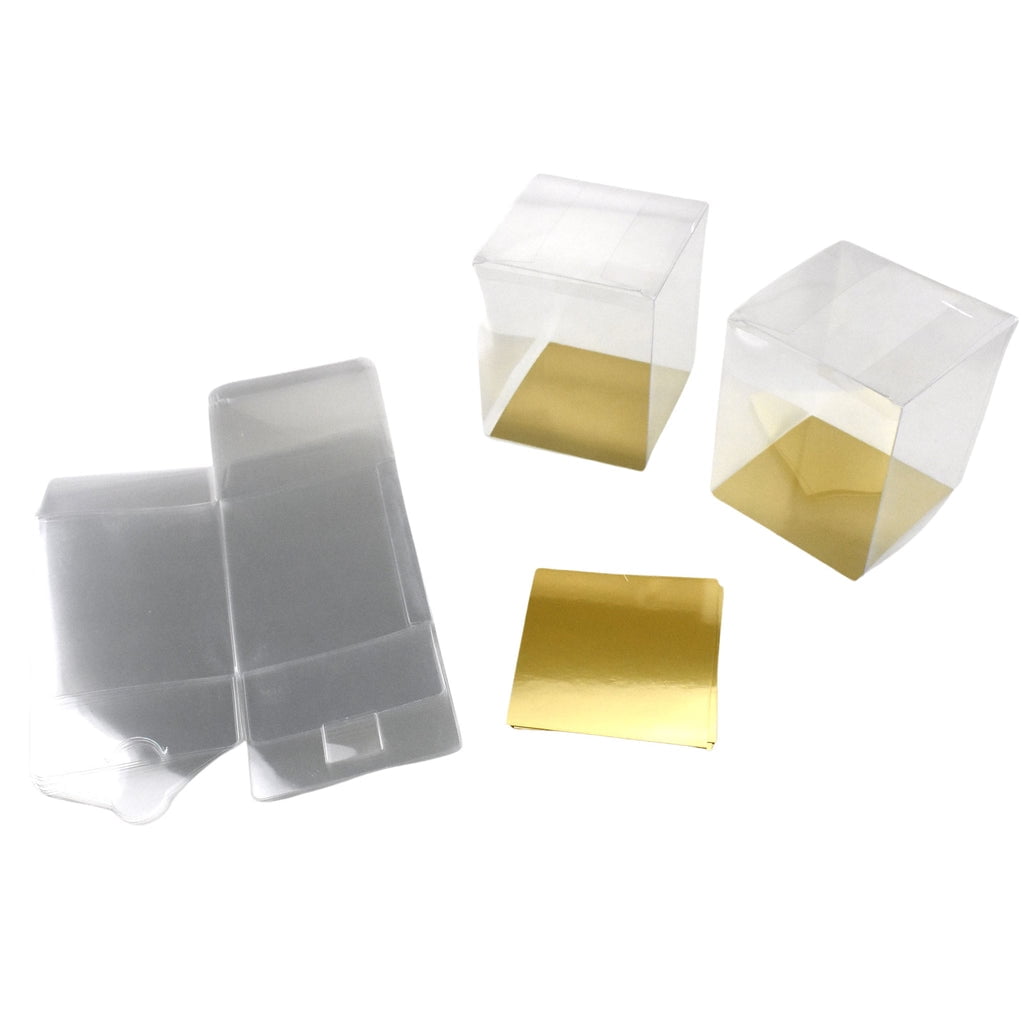 PVC Gift Box, 3-Inch x 3-Inch x 3-3/4-Inch, 12-Count - Clear - Walmart.com