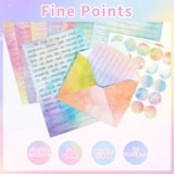 Stationery Set with Envelopes Watercolor Stationery Supplies Kit with ...