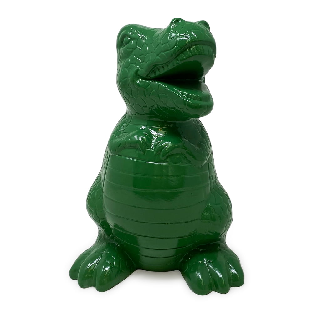 Isaac Jacobs Green Ceramic Dinosaur Money Bank, T-Rex Piggy Bank ...