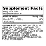 Equate Calcium Citrate + D3 Tablets Dietary Supplement, 630 mg, 180 ...
