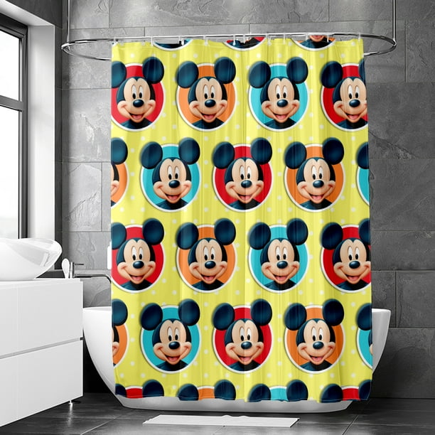 Disney Mickey And Minnie Mickey Mouse Botanical Shower Curtain