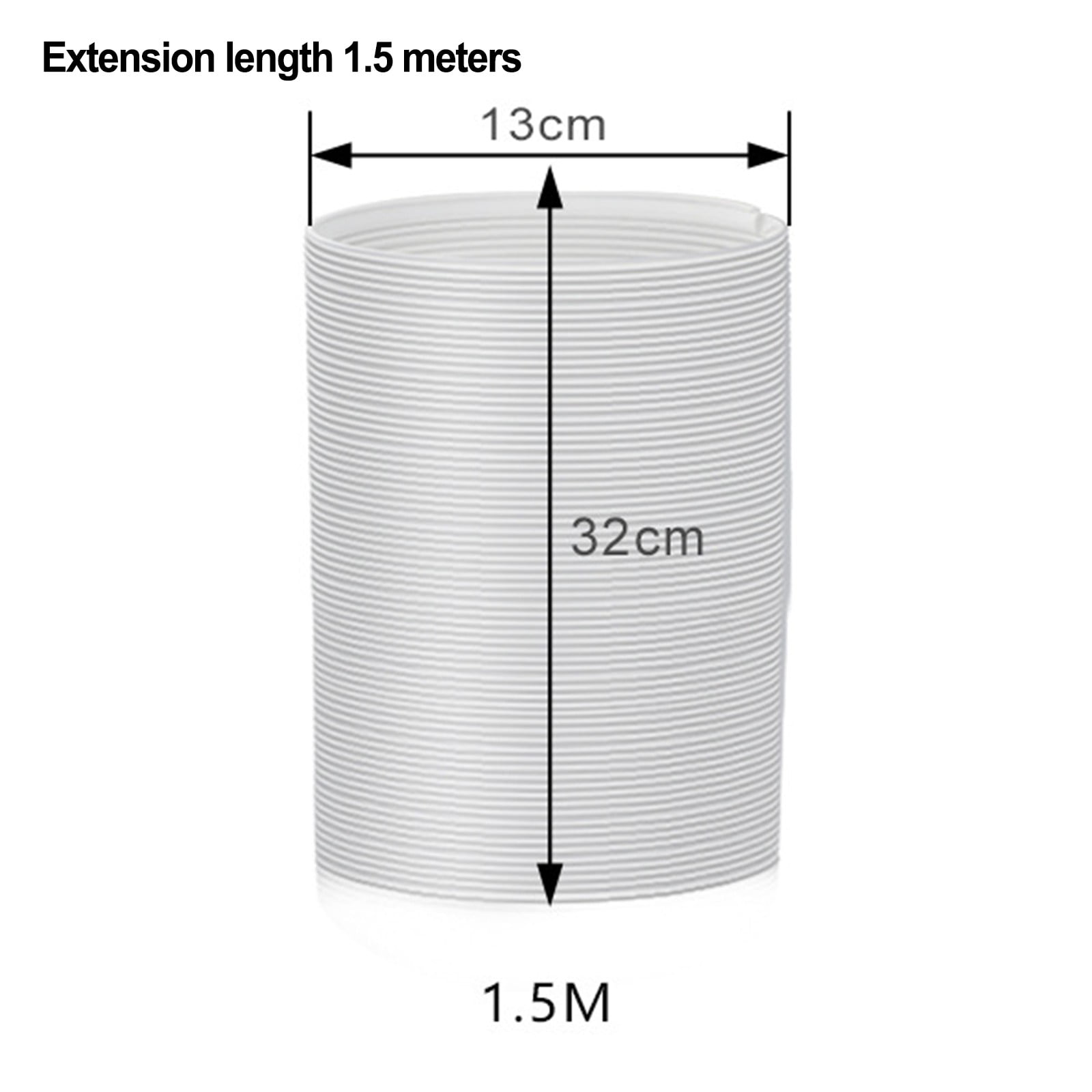 NEW 150CM/200CM Flexible Air Conditioner Exhaust Pipe Vent Hose Duct ...