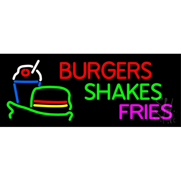 Hot Oven Subs LED Neon Sign 13 x 32 - inches, Black Square Cut Acrylic ...