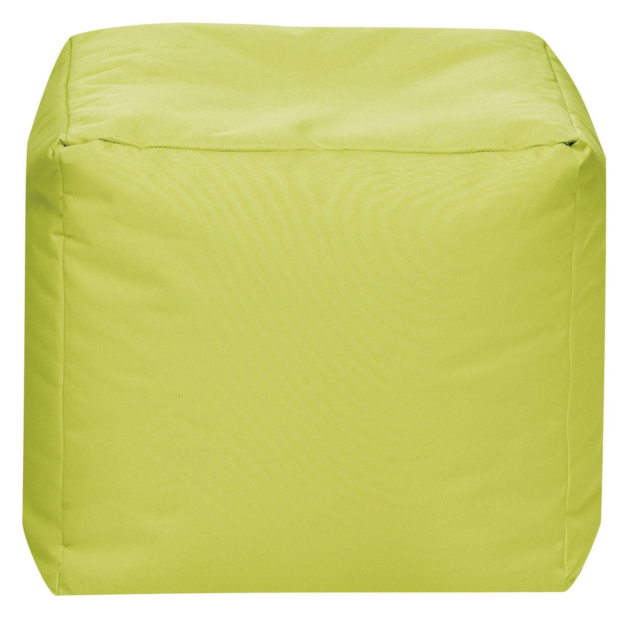 Click here for Gouchee Home Cube Brava Lime Pouf Ottoman - Water-... prices