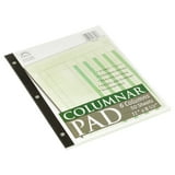 Norcom, Columnar Ledger Pad, 6 Columns, 8.5" x 11", Letter Size, 50 ...