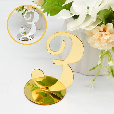 Wedding Table Numbers Acrylic Table Numbers Stands For Wedding With ...