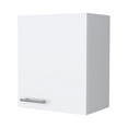 White Wall Cabinet For Small Spaces, One Door, Kitchen Use Compact ...