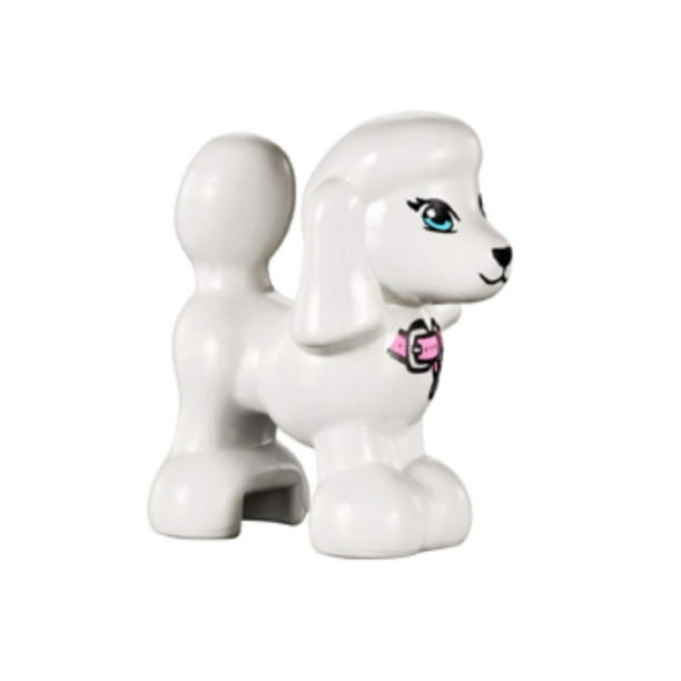 LEGO White Poodle Animal Minifigure W/ Pink Collar Lady Tina LEGO ...