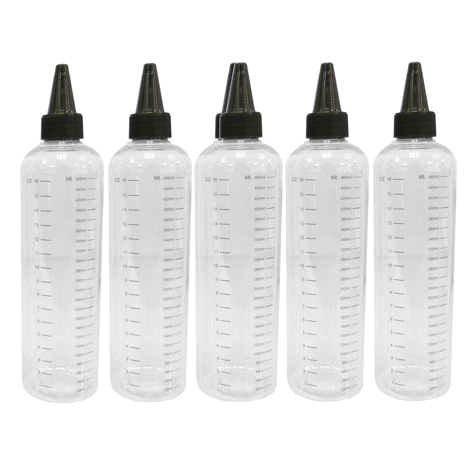 5 botellas vacías de PET graduadas y puntiagudas de 30/60/100/120/250 ...