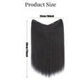 16-24" Long Straight Hair Extensions One Piece V-Shaped Clip In Hair ...