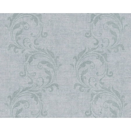 Concord Wallcoverings Damask Textured Wallpaper Featuring Ornamental ...