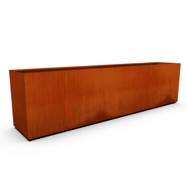 PLANTERCRAFT Corten Steel metal planter box, Rectangular sizes, Modern garden steel planters For ...