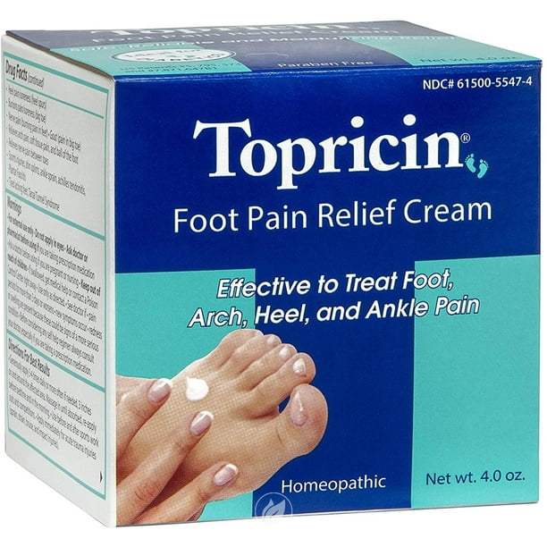 Topical Biomedics, Inc Topricin Foot Therapy Cream 4 Ounce - Walmart.com